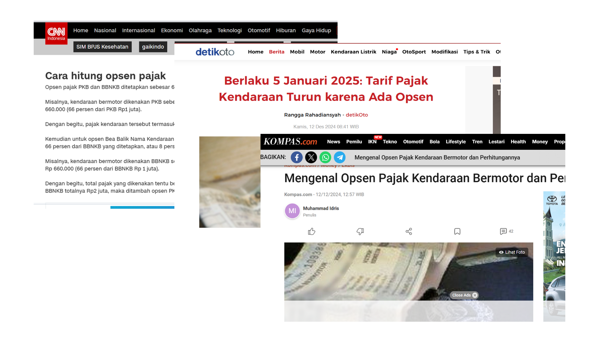 Benarkah Opsen Membuat Pajak Kendaraan Naik?